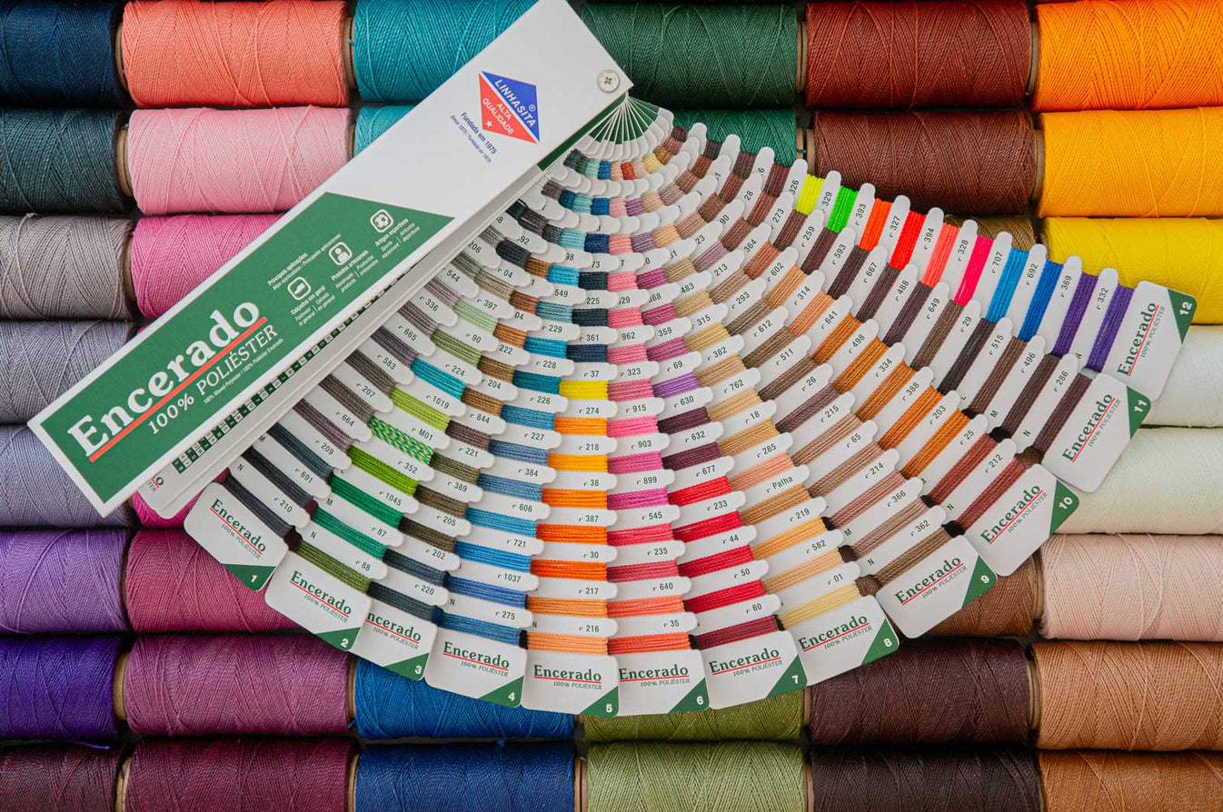 Waxed thread color chart Linhasita – Macranova